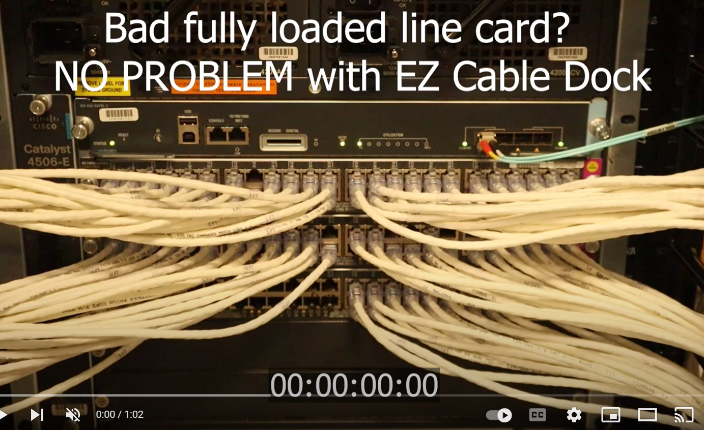 EZ Cable Dock - Simplify Ethernet Switch Replacements | Patent Pending